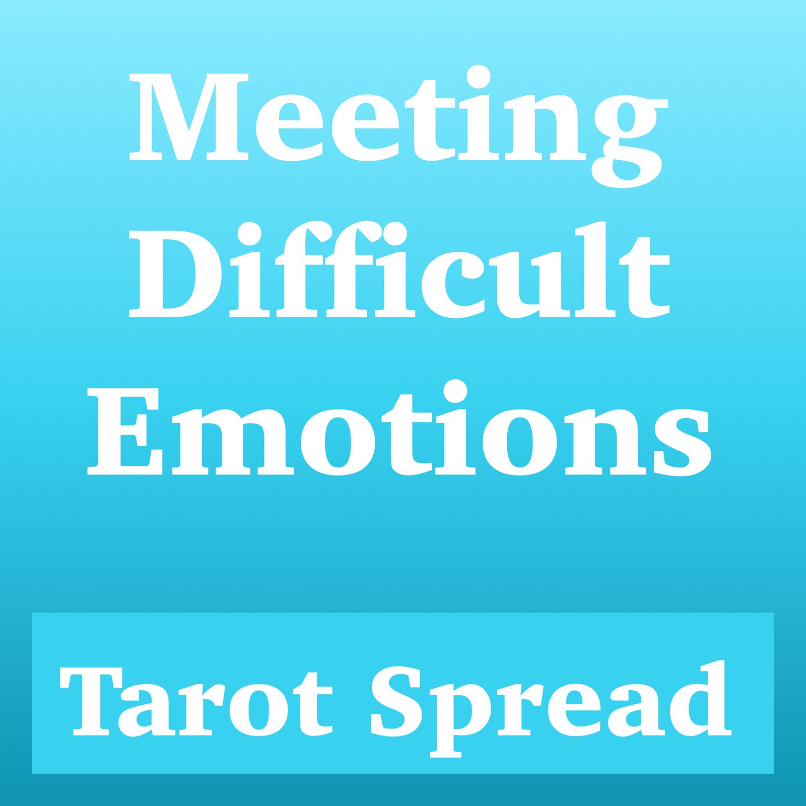 Meeting Difficult Emotions Spread - Mitchell Osborn